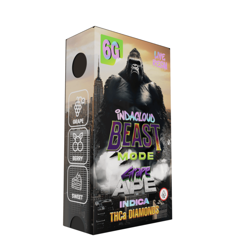 Grape Ape Beast Mode THCa Diamonds Vape 6 Grams - IndaCloud