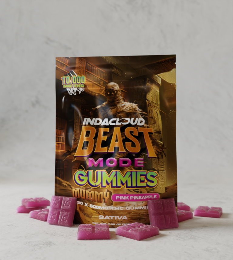 Buy Pink Pineapple Beast Mode Vegan Gummies 10,000 MG Online - IndaCloud