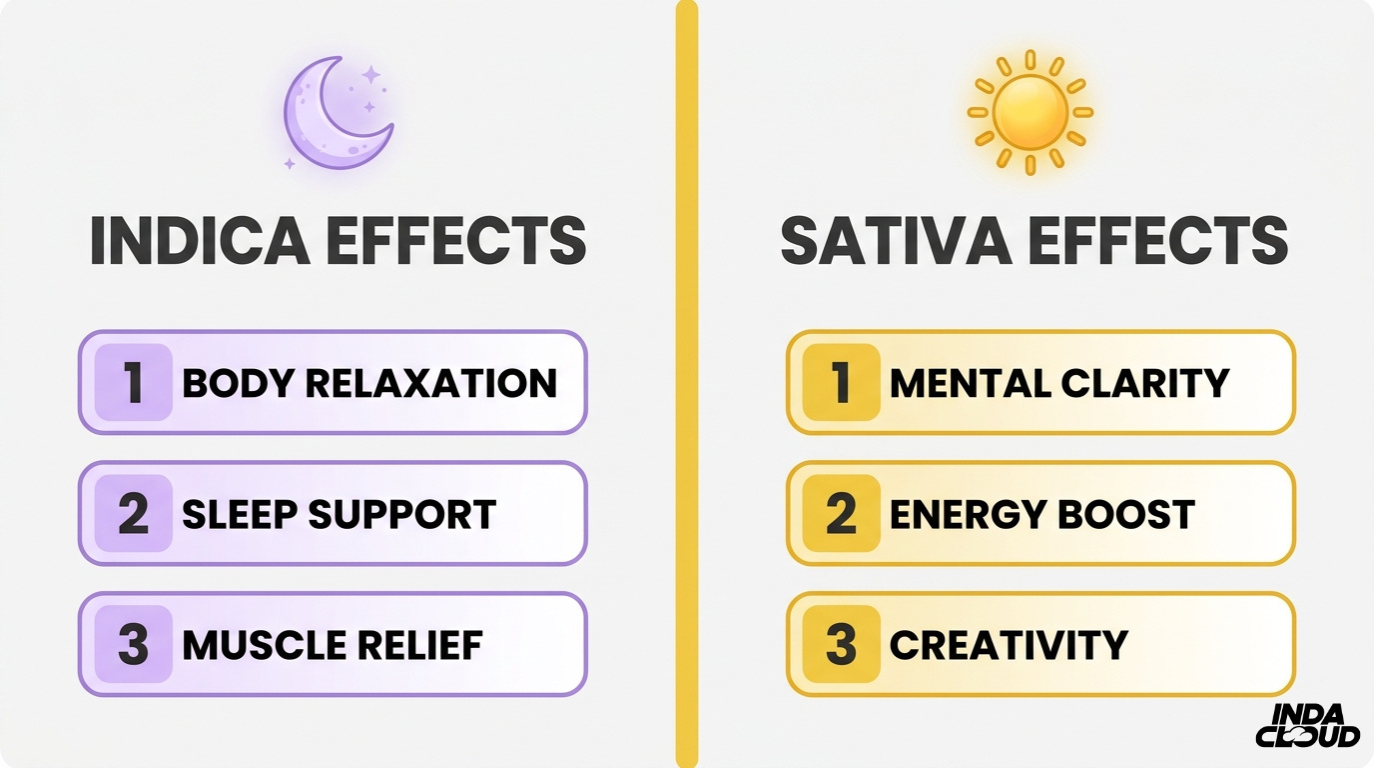 The Difference Between Indica And Sativa