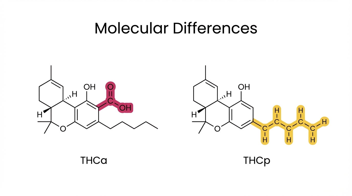 THCa Vs THCp: Differences In Potency, Effects, Legality & Dosing