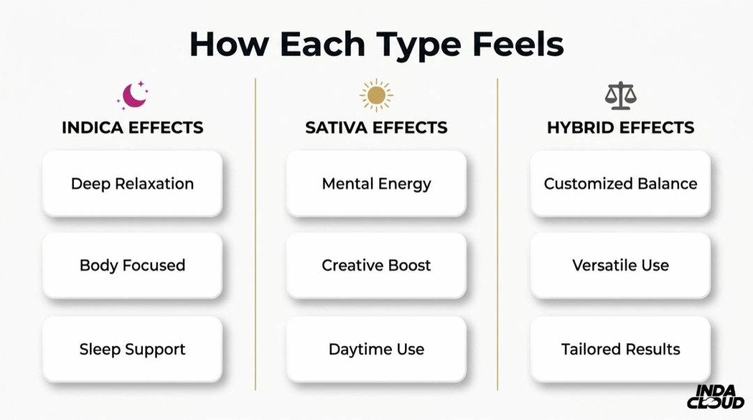 Indica Vs Sativa Vs Hybrid: Understanding The Differences, Effects, And ...